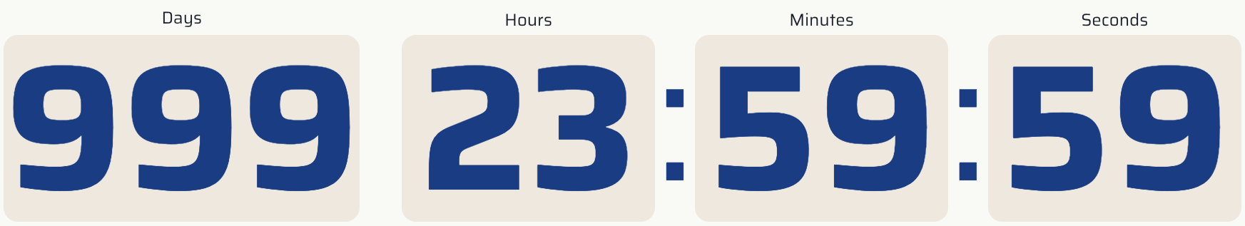 Timer.live - Free and Customizable Big Online Countdown Timer